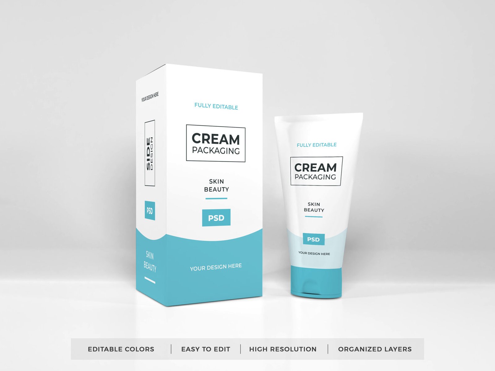 Cream Packaging Mockup - Free Dawnload - Vecteno