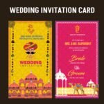 Stylish Free Wedding Invitation Card Template - Vecteno