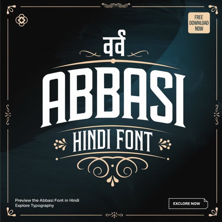 Download Abbasi Hindi Font Free - Vecteno