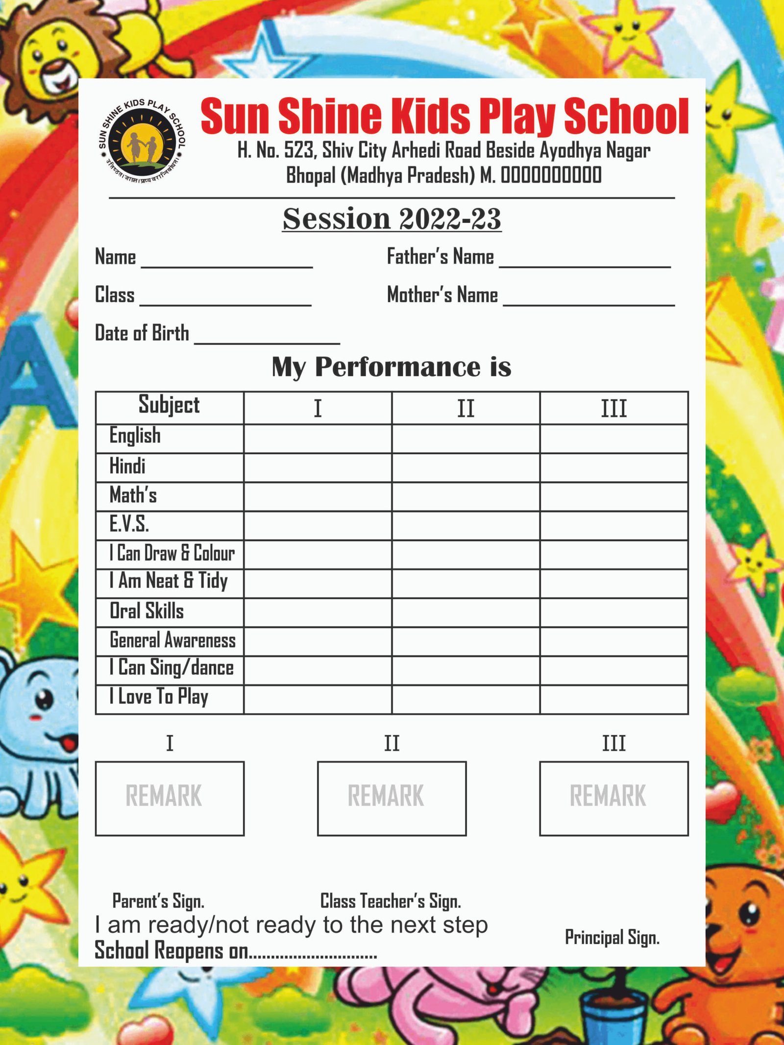 Editable Best School Performance Report CDR - Vecteno